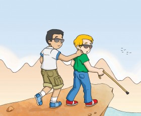 Nosso Cantinho: Dinâmica: Guia do cego