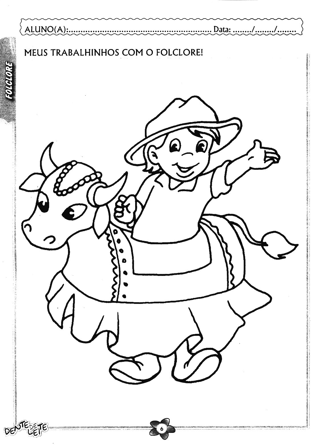 Capa Para Prova Tema Folclore - EDUCA