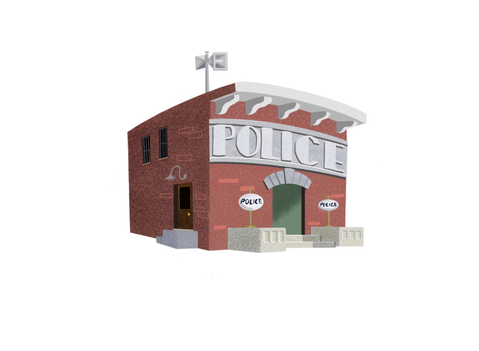 Cartoon Design Ideas: Project Four progress report: police station and cafe