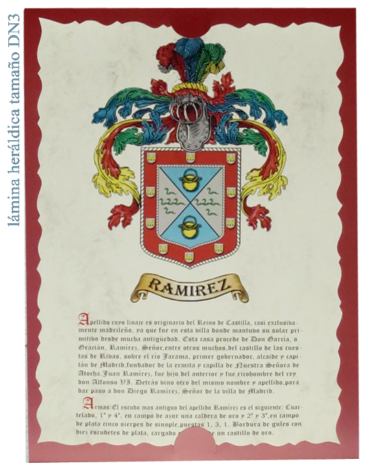Todo de heráldica: pergamino del apellido Ayala y escudo de los Ramírez ...