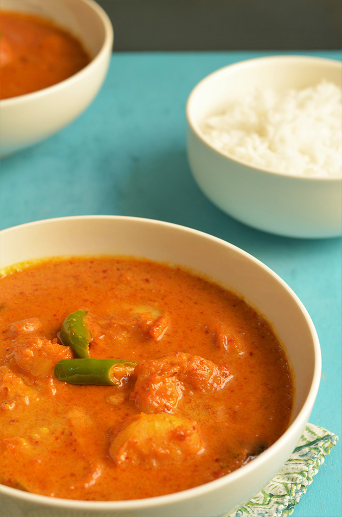 Erica's Yummy Food: Coconut Prawn Curry