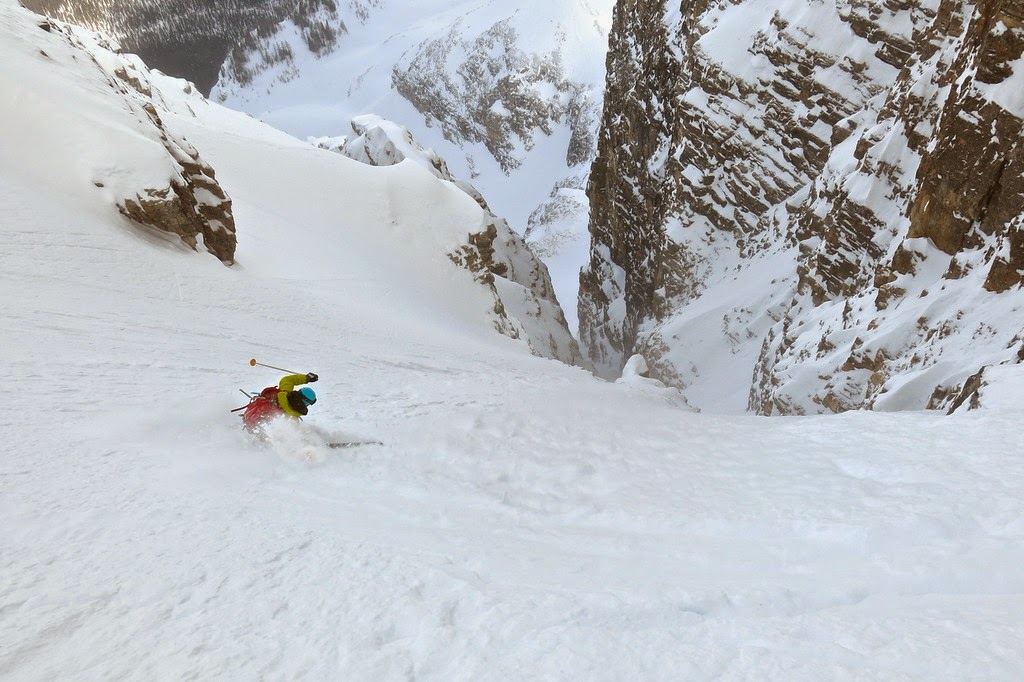 Skiing the X Couloir on Mt. Whymper - Global Alpine