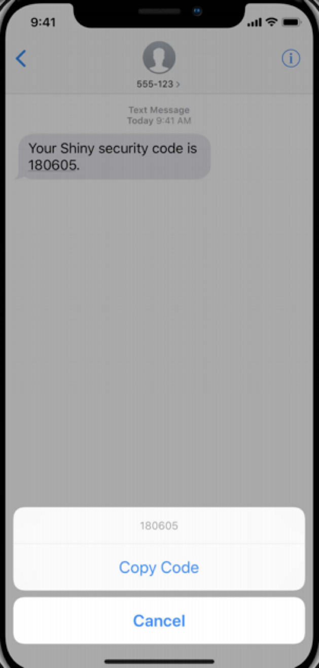 iOS Security Code AutoFill 驗證碼自動填入 ~ Jill