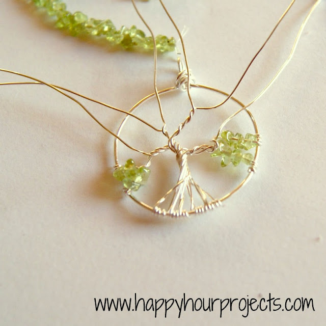 Wire-Wrapped Tree Necklace - Happy Hour Projects