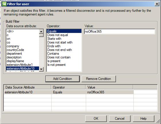 Lets Exchange: DirSync Filtering