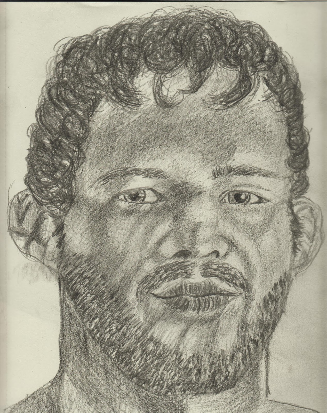MMA Cartoon: Gilbert Melendez pencil drawing