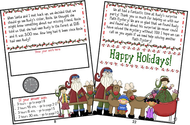 Rockin' Teacher Materials: Math Mystery-The Case of the Missing Reindeer