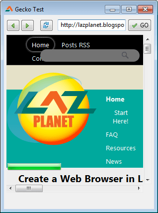 Create a Web Browser in Lazarus with Gecko (Part 2) | LazPlanet