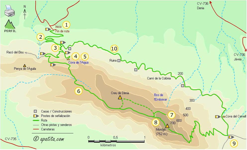 Senderismo y Montañismo: El Montgó 753m
