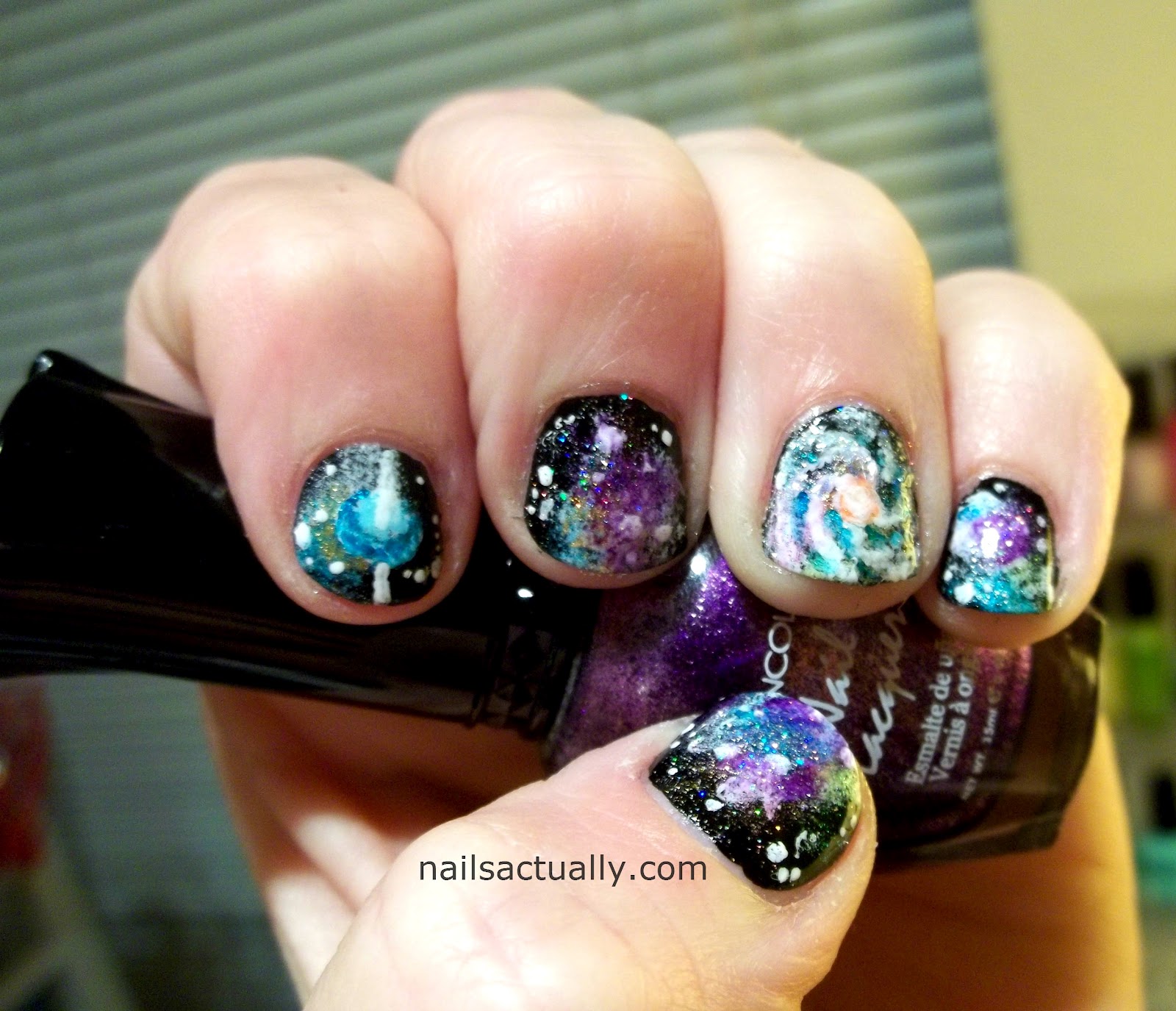 Nails Actually: Milky Way Galaxy Nails, Week 33 of the Year of Polish ...