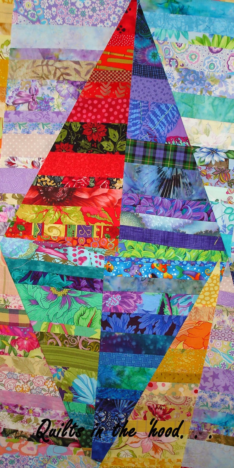Quilts in the 'hood: Kaffe Fassett's "Facet"
