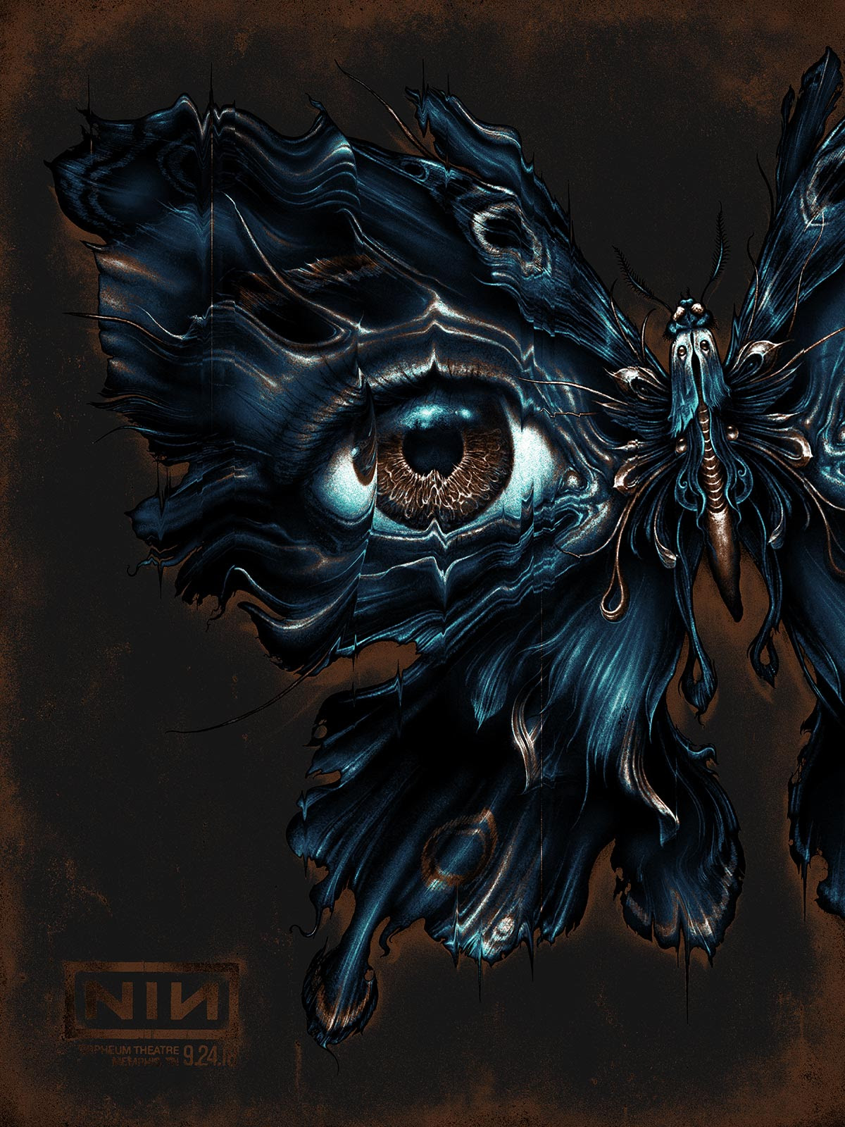 INSIDE THE ROCK POSTER FRAME BLOG: NIN Memphis Print Release By N.C ...