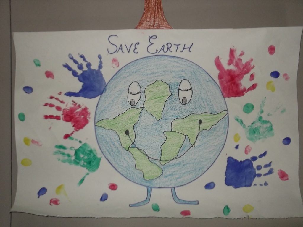 DEWS - The School, Panchkula: Earth Collage making