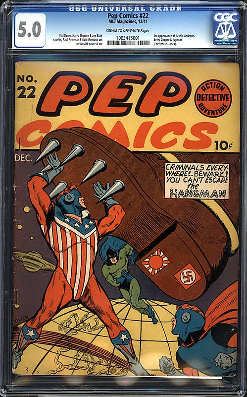 Comic Book Hunter & Gatherer: Pep Comics #22 - 1st Appearance Archie