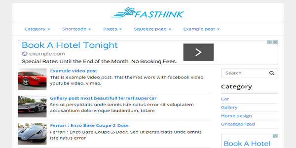 Template Fasthink Minimalis and high CTR adsense Theme - Template Reseponsive