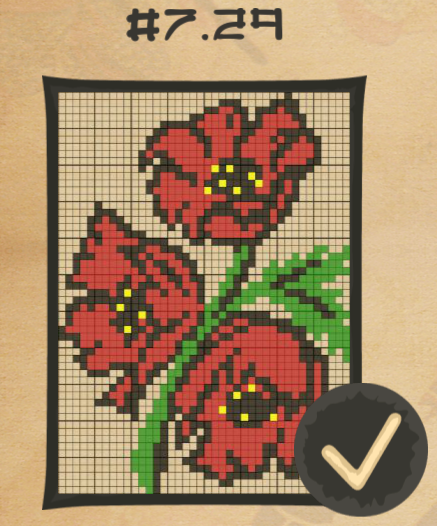 CrossMe Puzzles: Color #7.29 - Poppy