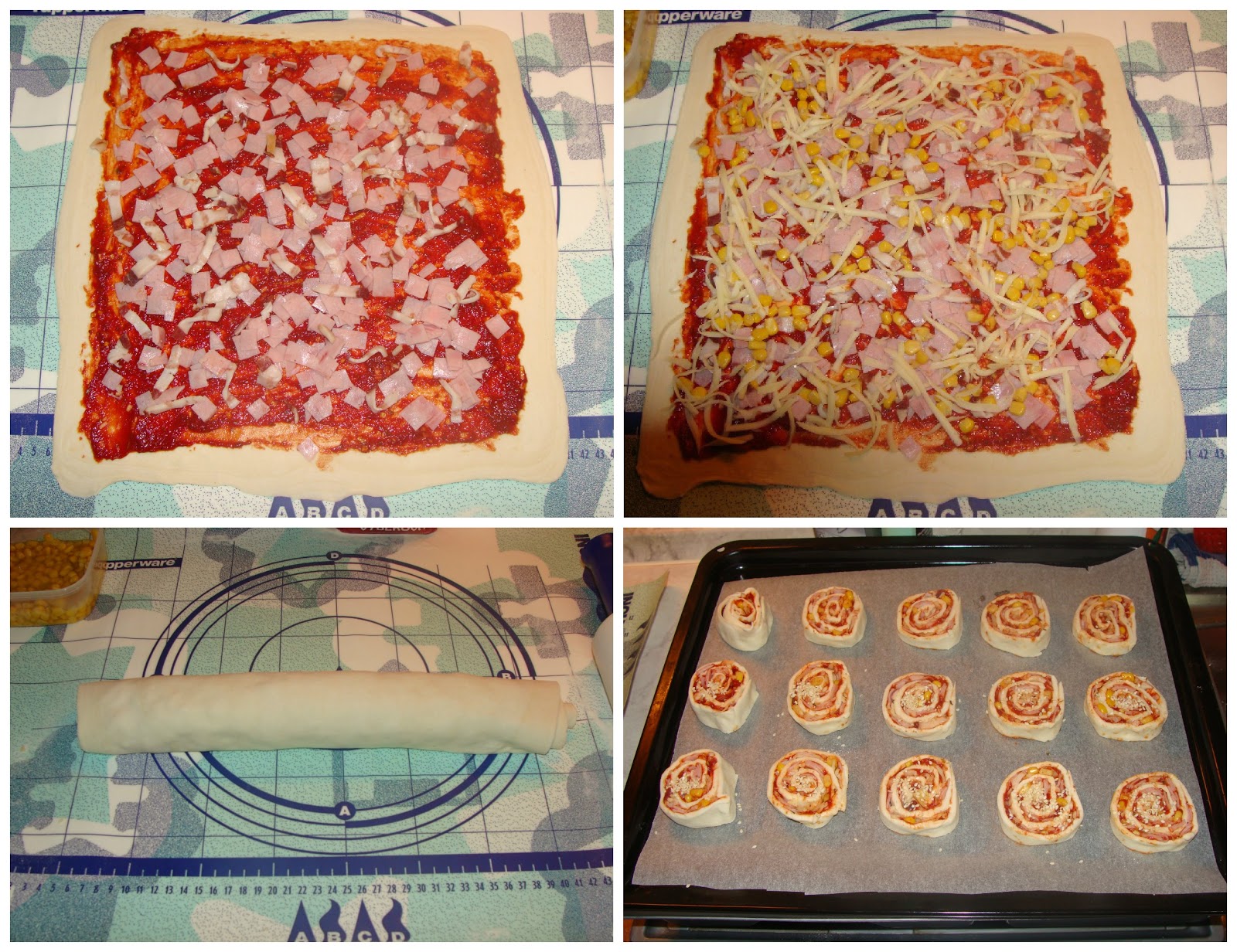 Pizza slimáky z lístkového cesta - Petush book