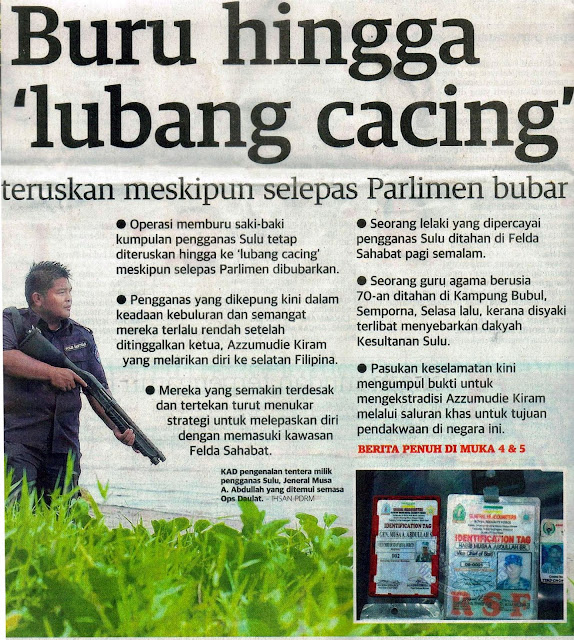 BARISAN NASIONAL (BN): OPS DAULAT - LATEST UPDATES !!! THE SABAH ...