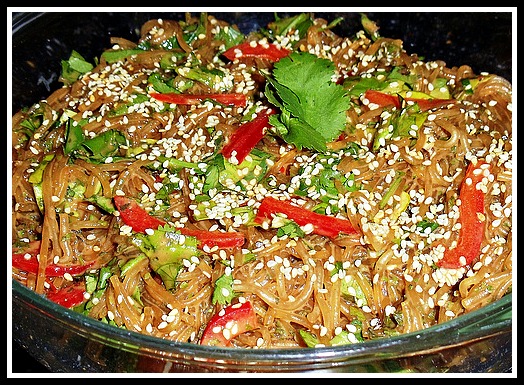 Sandra's Alaska Recipes: SANDRA'S AWESOME ASIAN BEAN THREAD SALAD