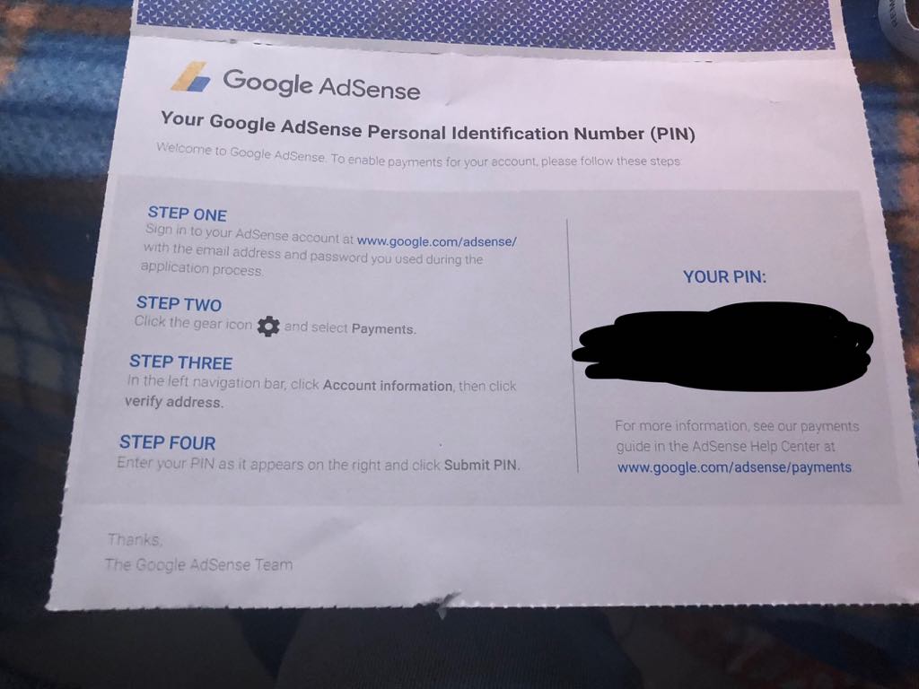 How to Verify Google Adsense Account - Ceddy's Random