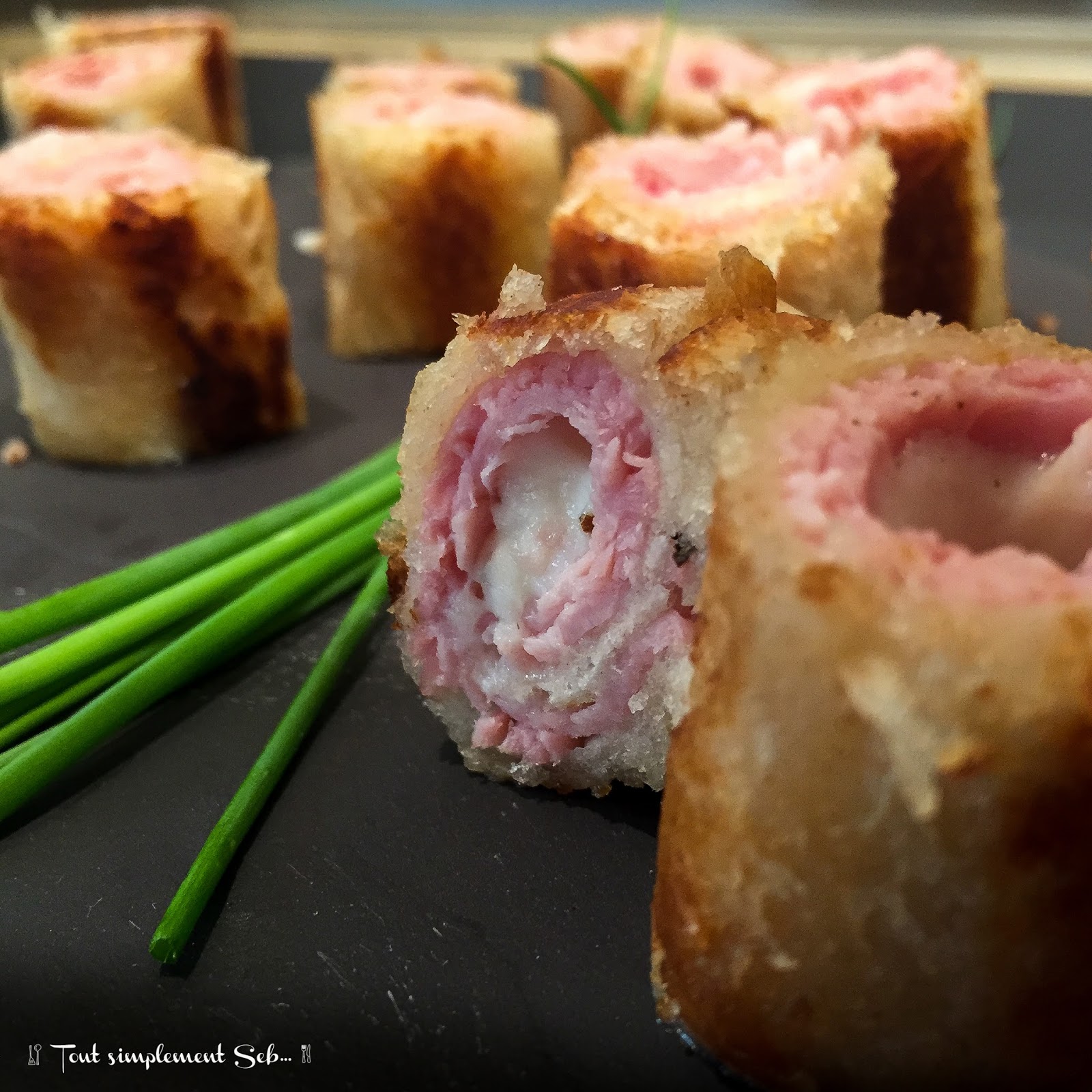 Tout simplement Seb ...: Roulé de croque Monsieur ... Tout simplement