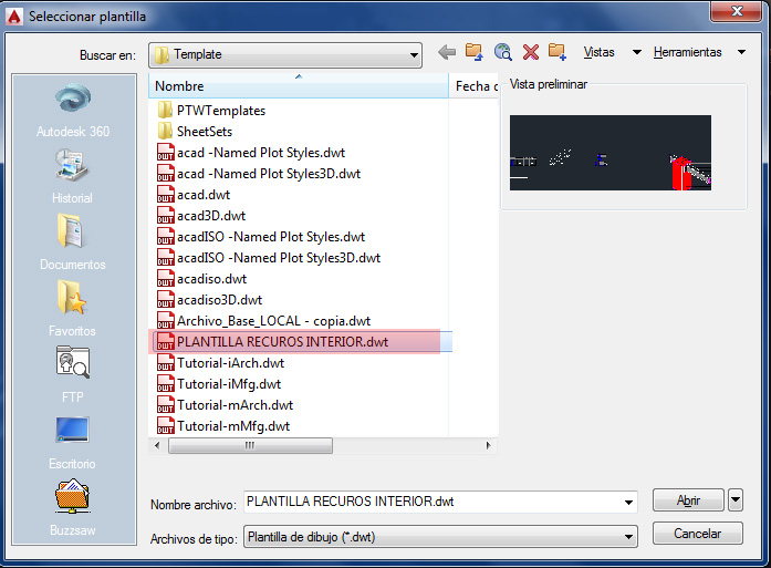 Hacer una plantilla en Autocad - Recursos Interior. Autocad, dwg ...