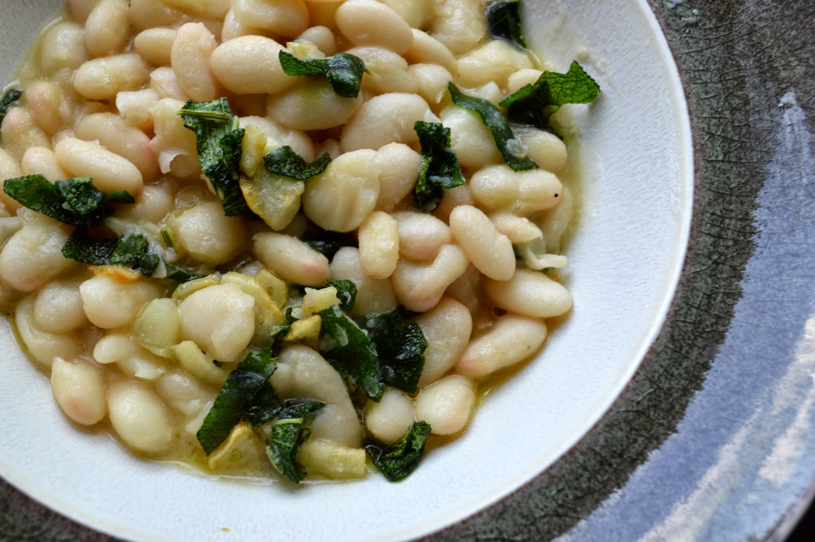 The Messy Apron: Archive Recipe: White Beans with Sage and Garlic