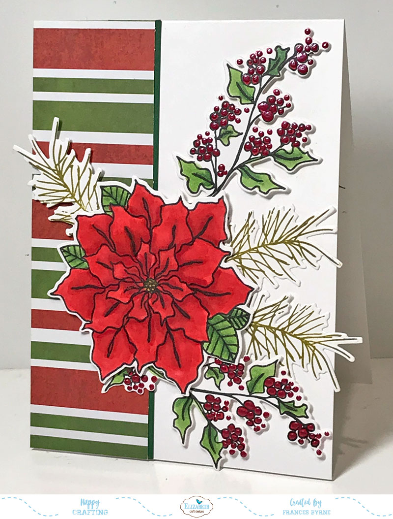 StampOwl's Studio: Poinsettia Christmas Card