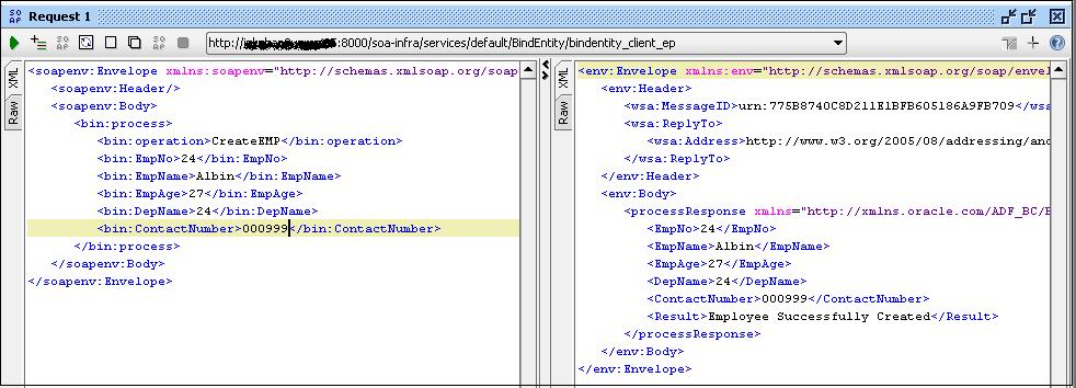 CRUD operations with the Entity variable – Oracle SOA Suite