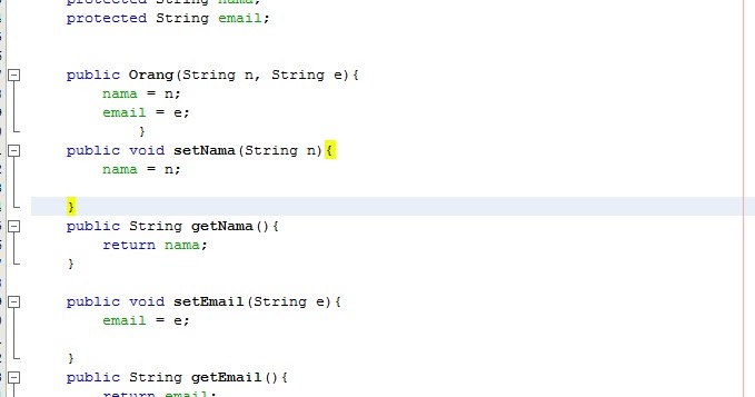 Contoh Program Penerapan Konsep Single Inheritance Pada Java
