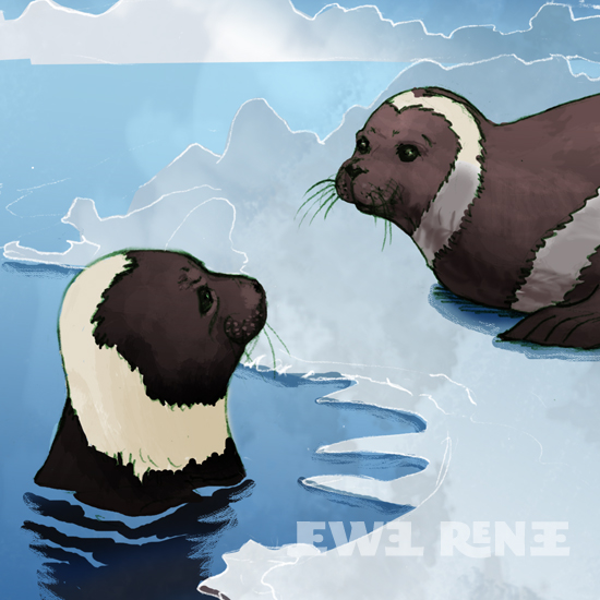 Jewel Renee Illustration: Ribbon Seals Finished Illustration