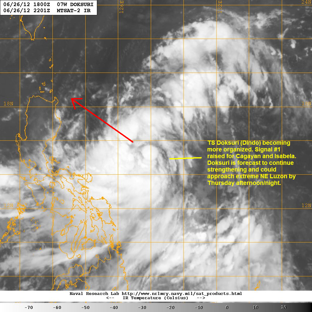 SA GITNA NG BAGYO: Tropical Storm Doksuri (Dindo) Update #1