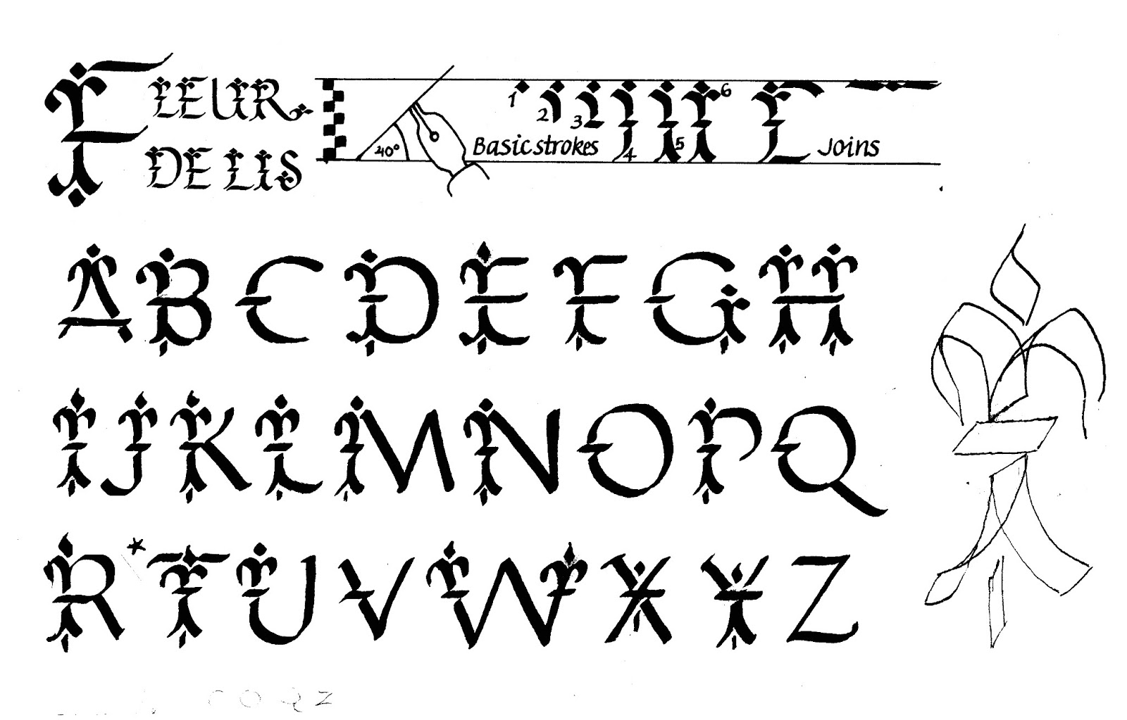 Margaret Shepherd: Calligraphy Blog: 78: Fleur de Lys