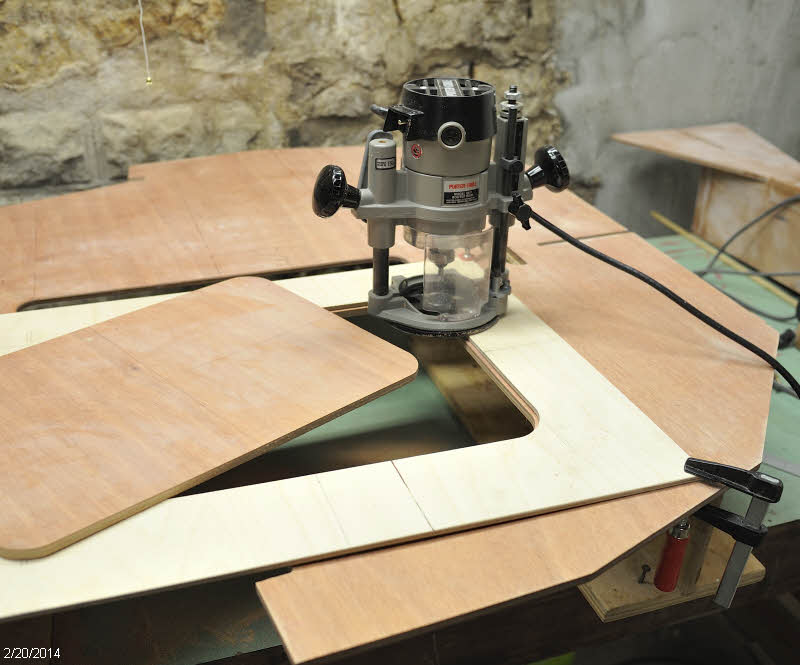 SCAMP #243: B3 hatch openings cut and backing plates installed