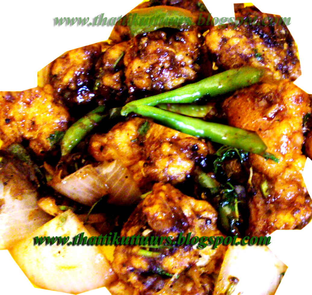 Thattikuttu: Chilli Chicken With Green Chillies and Mint paste