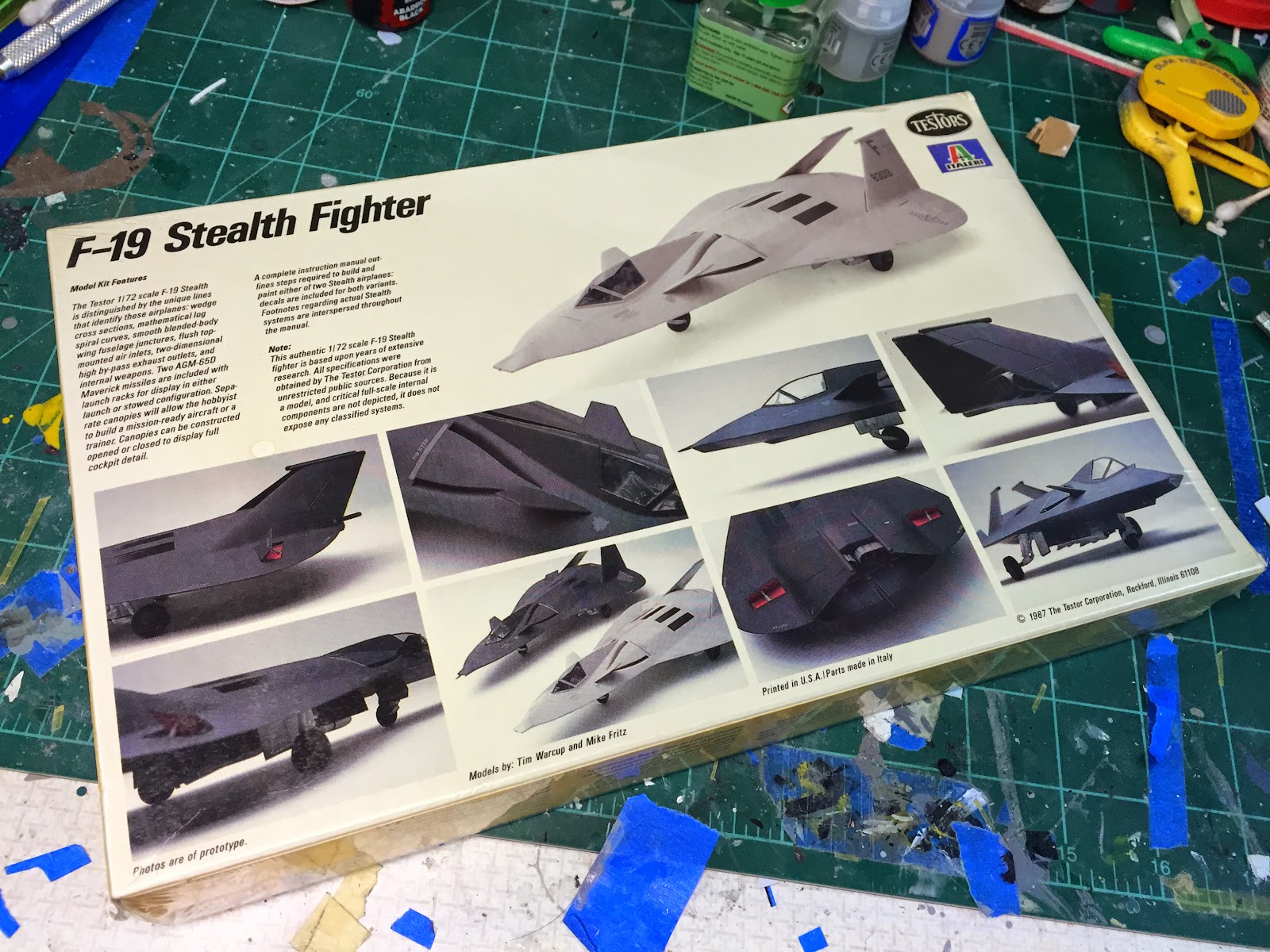 Nerdy Husband Hobbies: The Burnout Build: F-19 Stealth Fighter, Italeri ...
