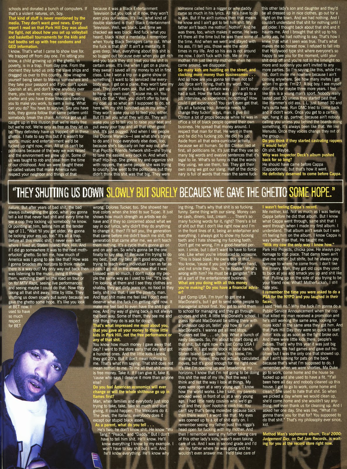 HipHop-TheGoldenEra: Method Man in Strenght Magazine