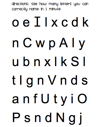 A Day in the Life of Clare: DIBELS practice