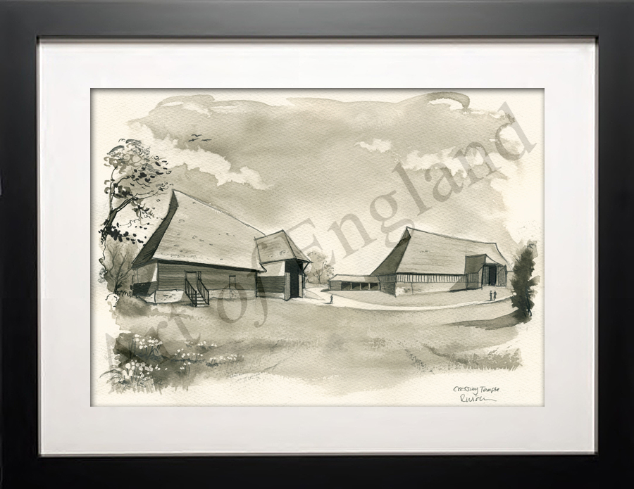The Art of England - Drawings and Prints: Drawing of Cressing Temple Barns