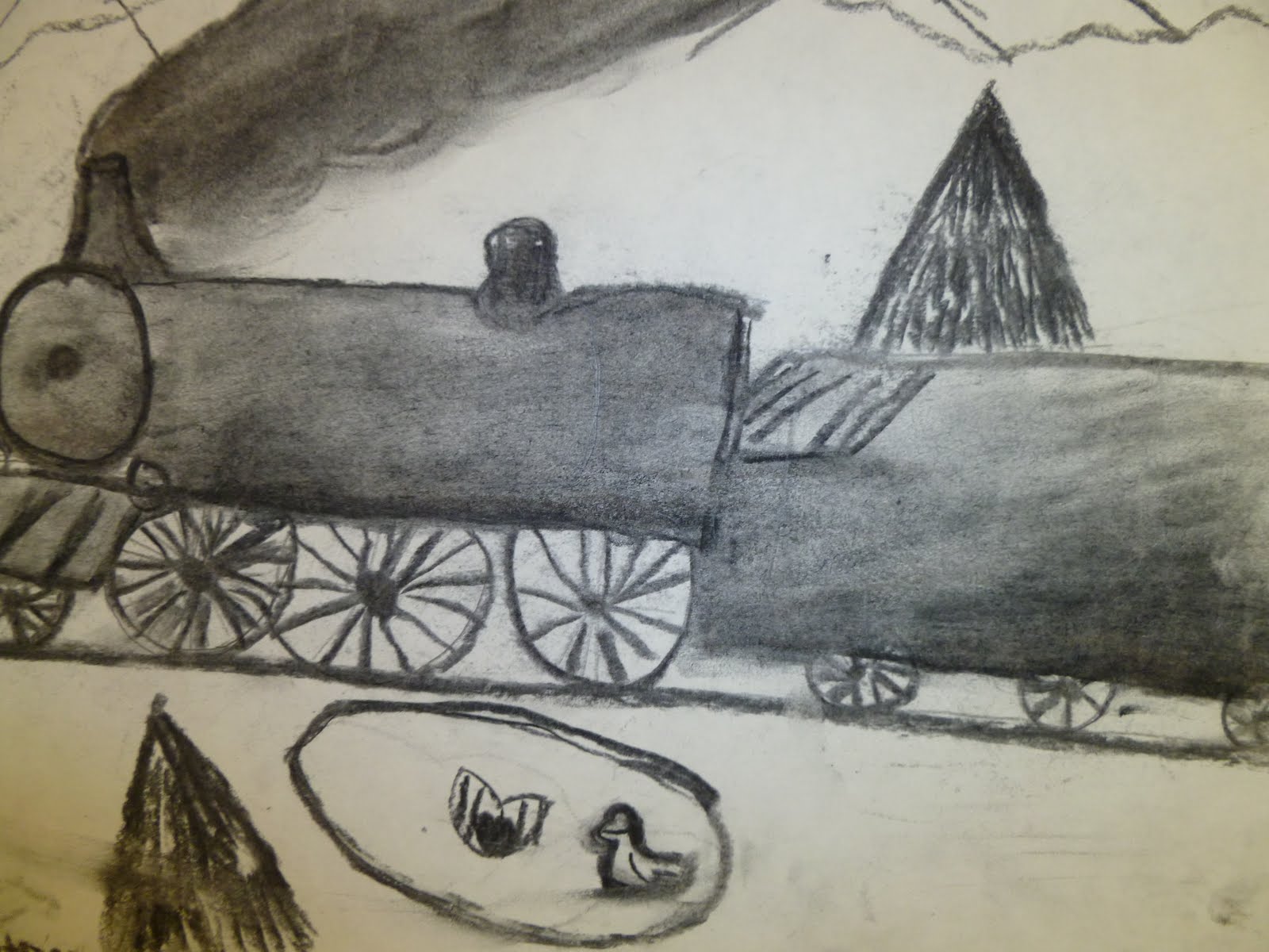 Summit Academy Loves Art!: Fifth grade locomotives