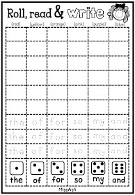 ASH THE TEACHER: ROLL, READ & WRITE SIGHT WORDS EDITION