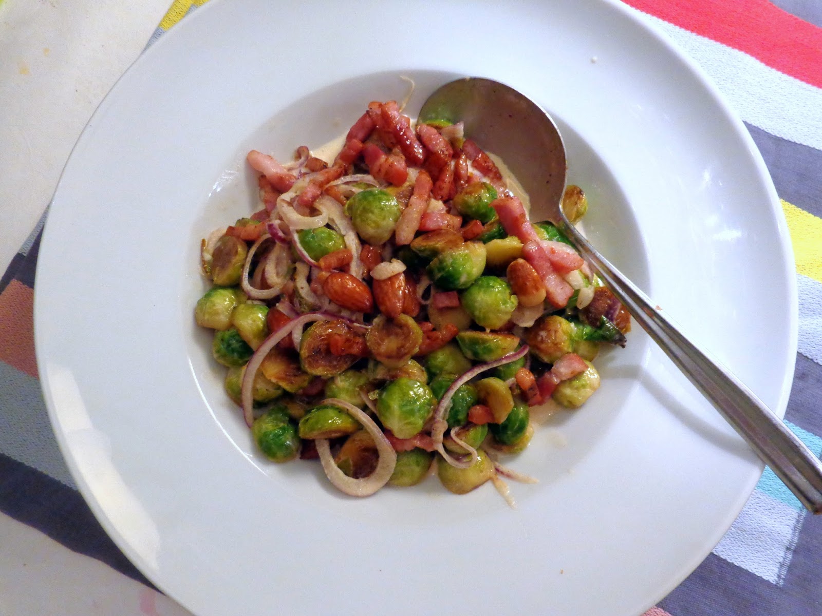 Wat ik gegeten heb: Spruiten met spek en amandelen van Nigel Slater