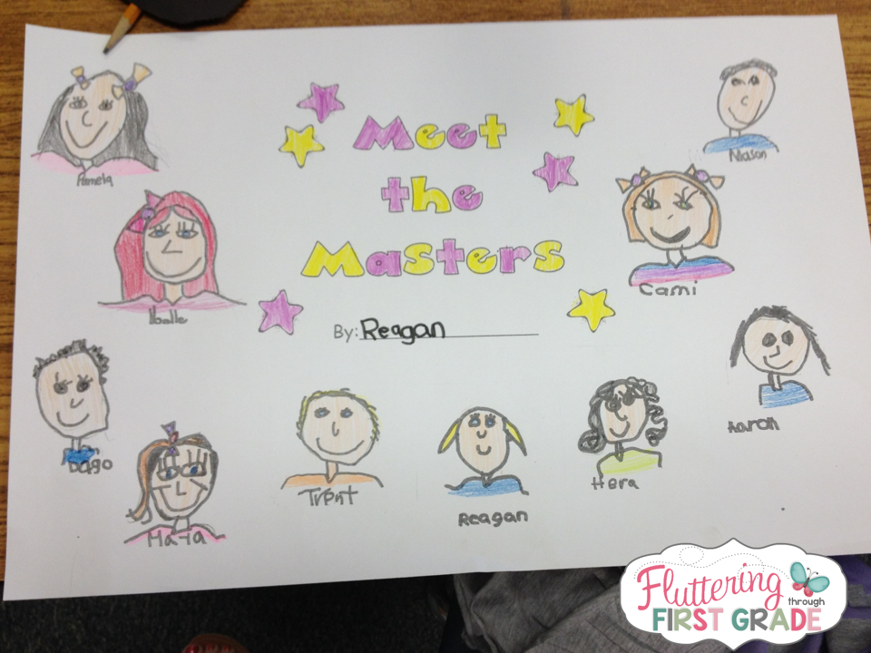 Bright Ideas Linky! Student Art Portfolios | Fluttering Through First Grade