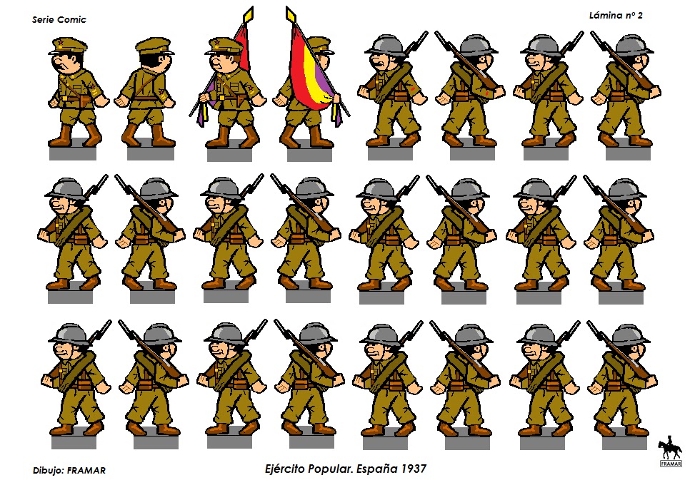 MINIATURAS MILITARES POR ALFONS CÀNOVAS: RECORTABLES DE SOLDADOS DEL ...