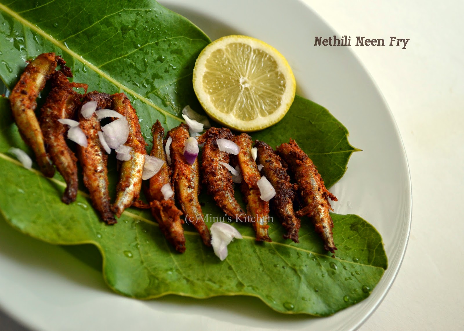 Nethili Meen Fry / Anchovies Fry ~ Minu's Kitchen
