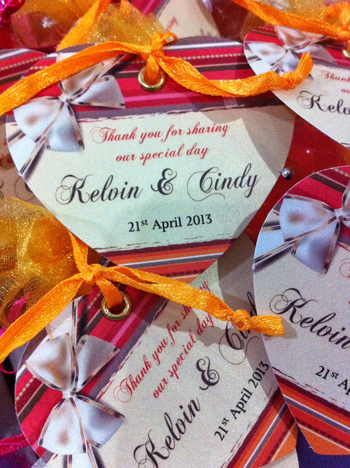 SAVON CRAFT AND SOUVENIRS: Wedding Door Gifts Made for a "LOVELY Couple"...