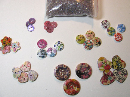 A bead embroidered soft cuff with BUTTONS!!