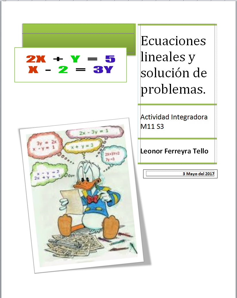 Blog de Leonor Ferreyra en Prepa en línea SEP: ECUACIONES LINEALES Y ...