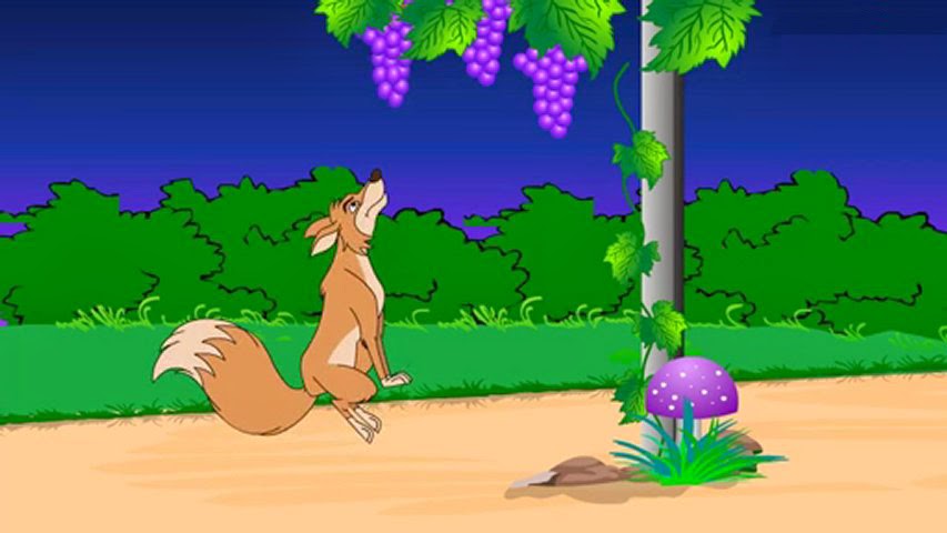 Free moral stories: THE FOX AND THE GRAPES