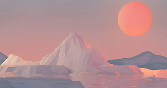 IceCaps-Sunset Wallpaper Engine